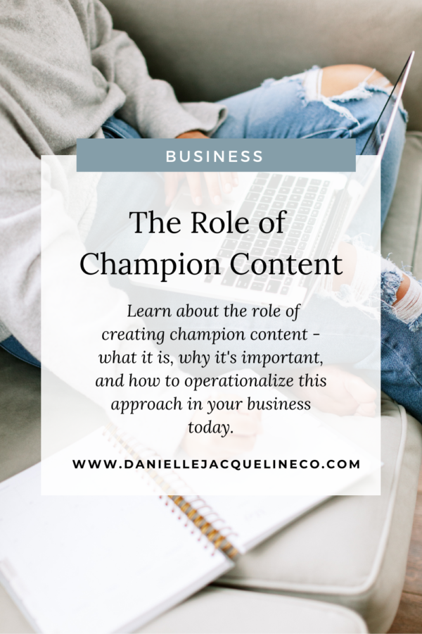 The Role of Champion Content - yoursweetestdayevents.com